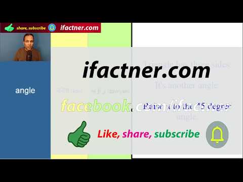 Angle meaning with example sentences and translation in Hindi Urdu