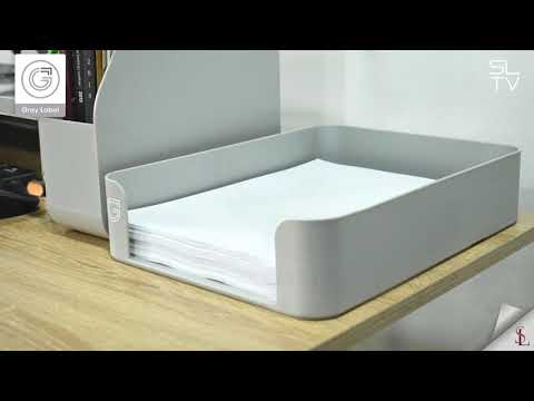 Gray Label Letter Tray
