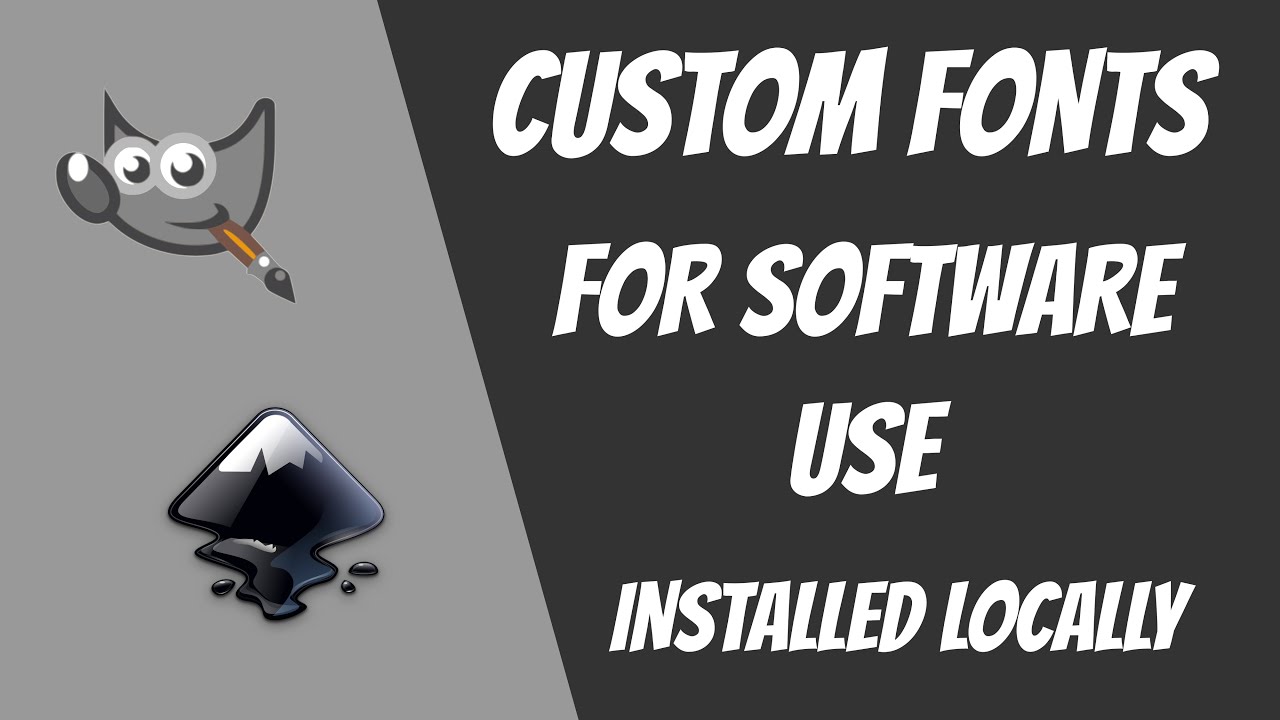 Installing Google Fonts Locally for Use in GIMP and Inkscape