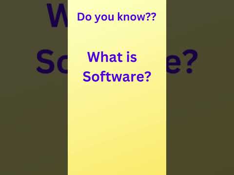 What is Software | Definition of Software | Computer Fundamentals #software #shorts