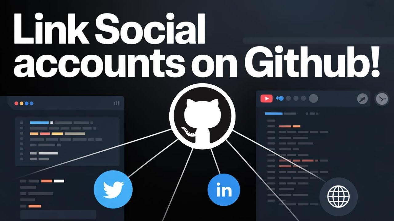 How to Link Social Accounts in GitHub | Connect Twitter, LinkedIn & More!