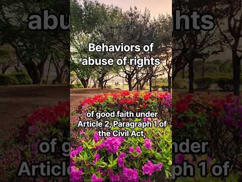 Behaviors of abuse of rights