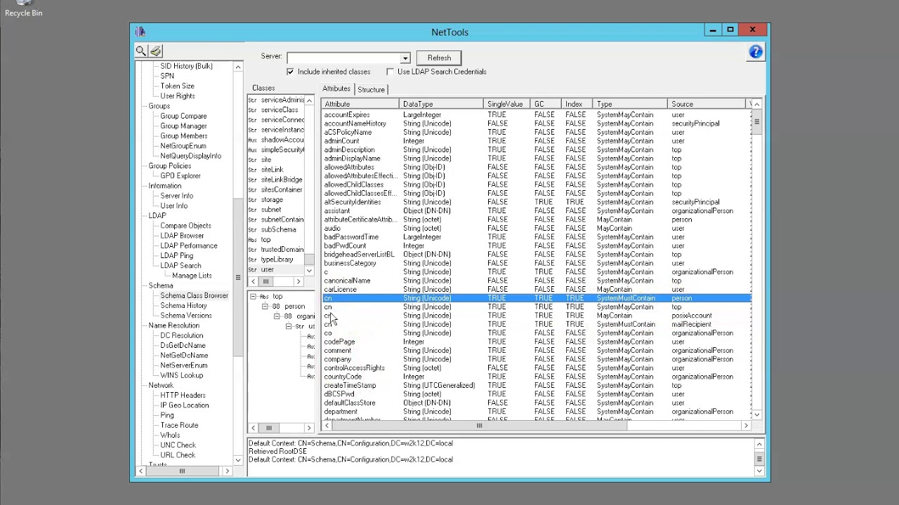 NetTools - Schema Class Browser