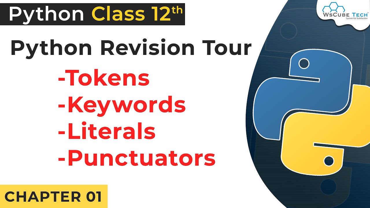 Python Revision Tour 1 | Getting Started With Python Class 12 Computer Science with Python #01