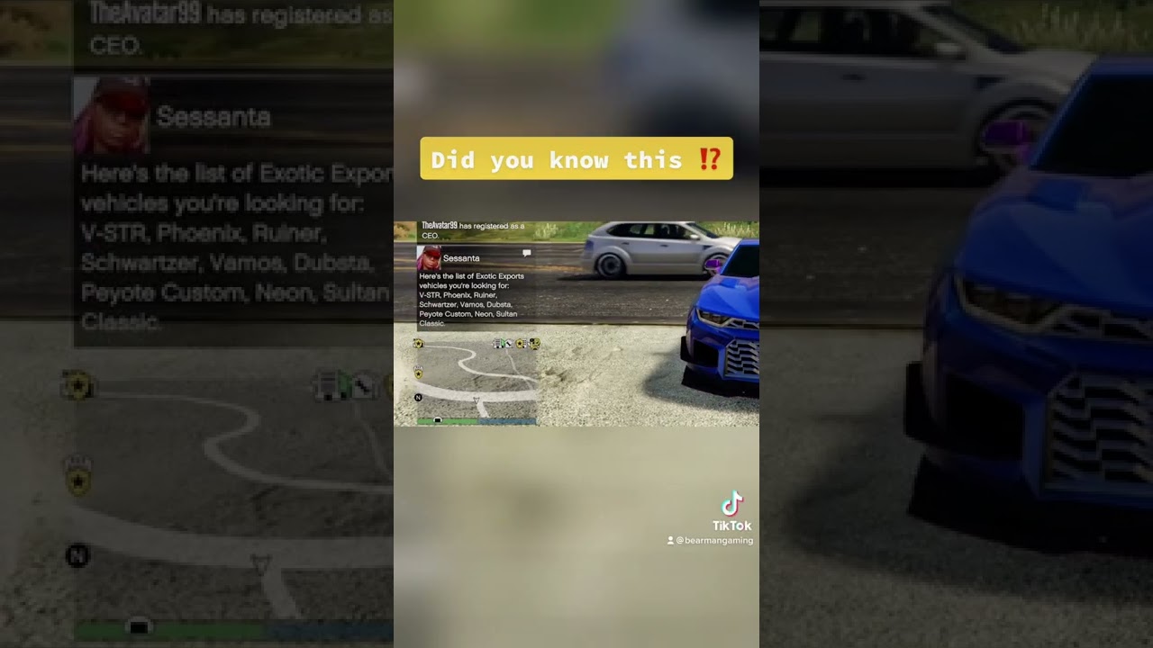 GTA Exotic Exports List