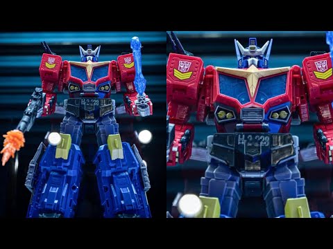 New Transformers Age of Primes Star Convoy action figure on display Cybertron Con 2024