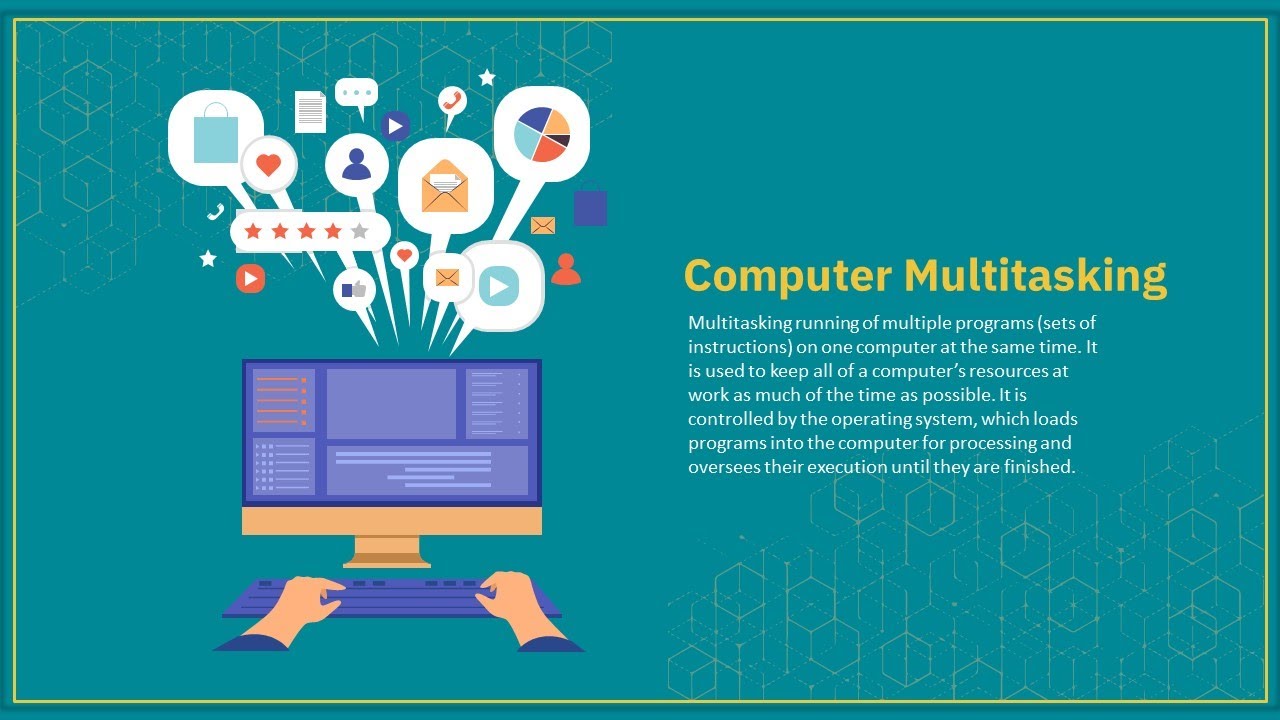 Computer Multitasking Animated PPT Slides