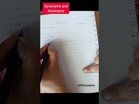 Synonyms and antonyms of word applause. Daily words everyday @forbuzzybees
