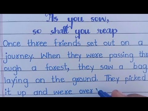 As you sow so shall you reap English Story | Jesa kro gy wesa bharo gy|Three friend and bag of gold