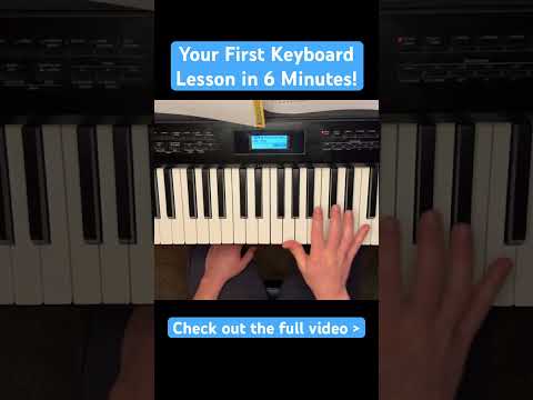 Your First Keyboard Lesson! #keyboard #pianolessons #pianolessonsforbeginners #pianotutorial