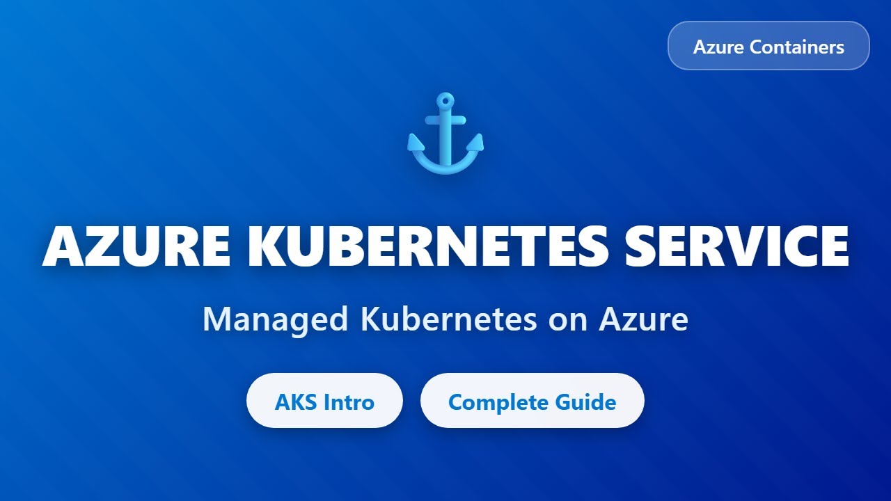 Azure Kubernetes Service (AKS) Tutorial for Beginners | Complete Introduction to Managed Kubernetes