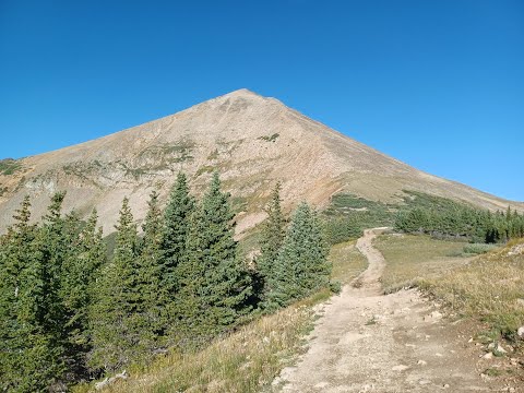 On top of Mount Guyot - a Colorado "13er"