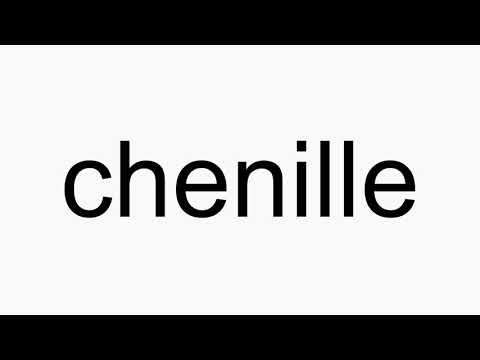 How to pronounce chenille