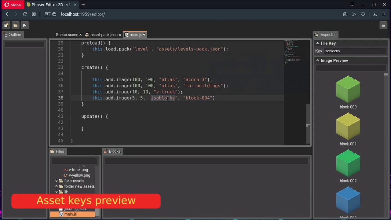 [v3-2019] Monaco editor for programming in next-generation Phaser Editor