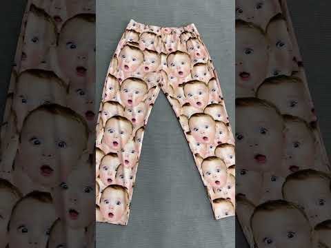 Custom Photo Funny Face Pattern Dog Cat Family | Personalized Pajama Pants