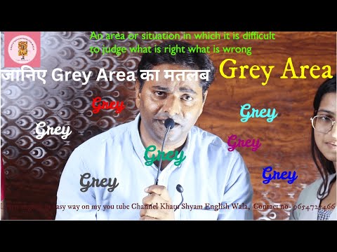 Grey Area (Idioms & Phrases)