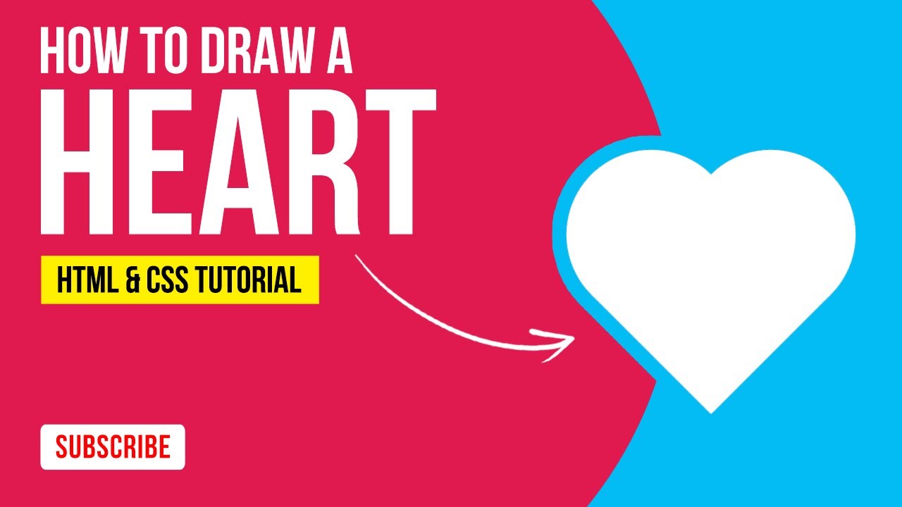 How to Make a Heart Shape Using HTML & CSS | How to Create a Heart Shape | HTML & CSS Tutorial