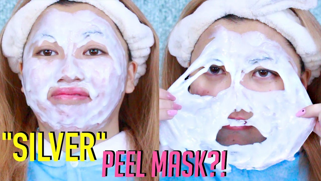 SILVER PEEL OFF RUBBER MASK!!!