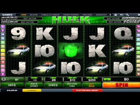 Incredible Hulk ™ free slots machine game preview by Slotozilla.com