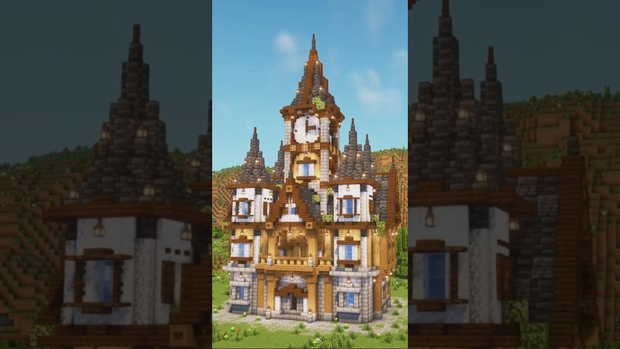 Medieval Town Hall 🏰 #minecraft #minecraftbuilding  #medievalvillage #minecraftutorial