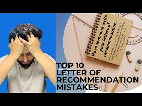 Top 10 Mistakes ❌ in getting Letters of Recommendations | Avoid these❌ | Masters LOR