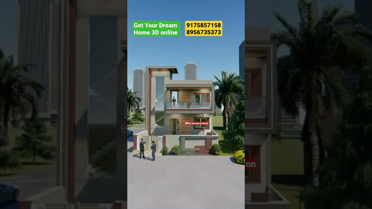 Get Your Dream Home 3D Elevation Online by Expert civil engineer elite construction 3d 2d plan
