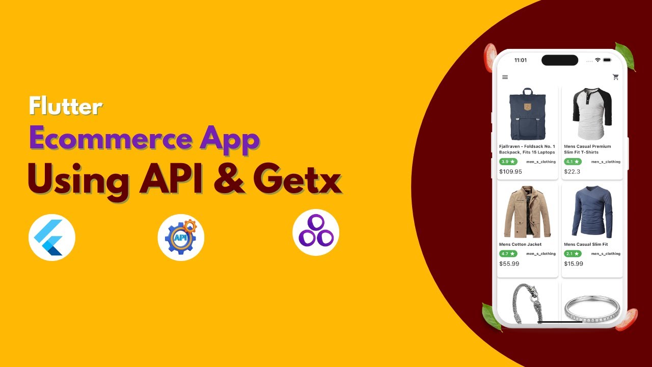 Ecommerce App Using API and GetX || Rest API integration With GetX Flutter