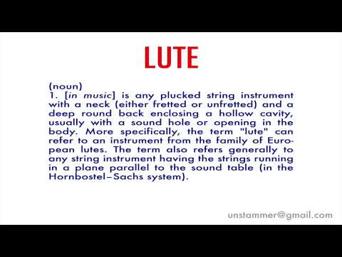 How to Pronounce Lute