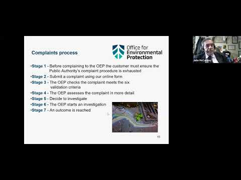 The Office for Environmental Protection: supporting the protection and improvement