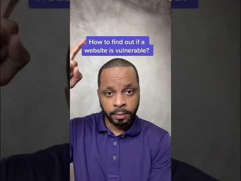 How to find out if a website is vulnerable #cybersecurity