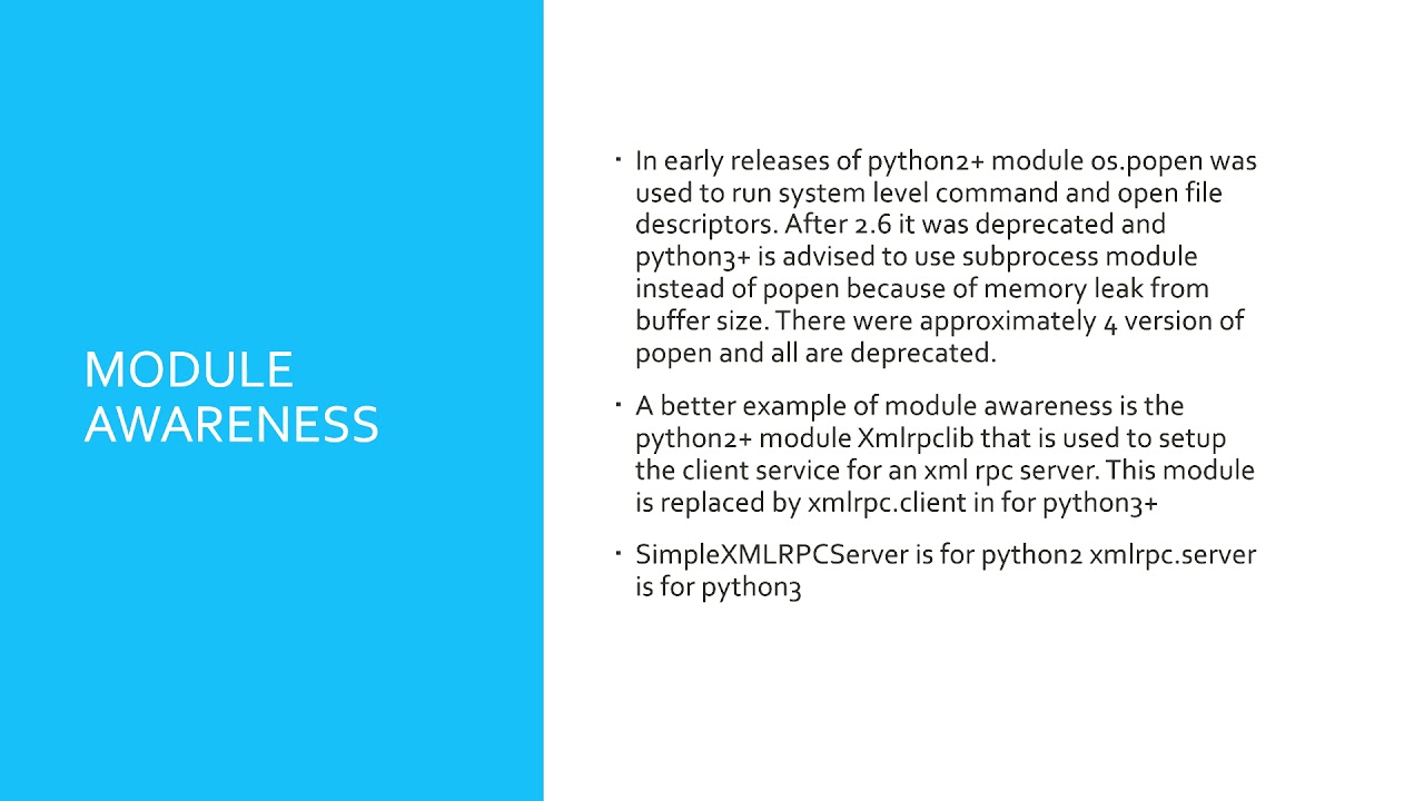 Python2 vs Python3 [Syntax, Modules]