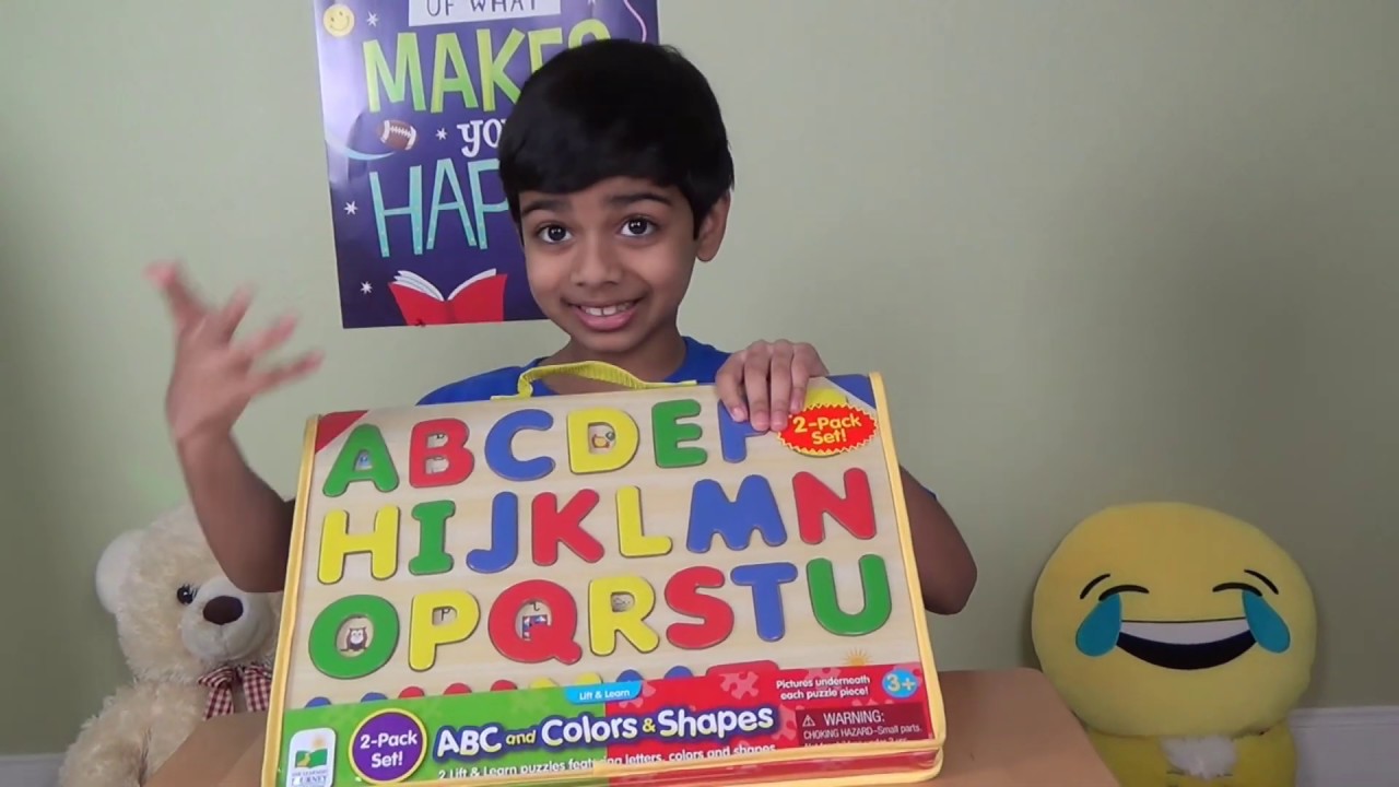 The Learning Journey 2-Pack Set Lift and Learn Puzzles with ABCs, Colors and Shapes - Part 1