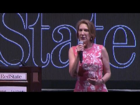 Fiorina takes on Clinton, status quo in Red State conference remarks