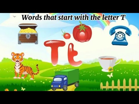 Words That Start With Letter T | Words That Start with Letter T for Toddlers | Vocabulary For Kids