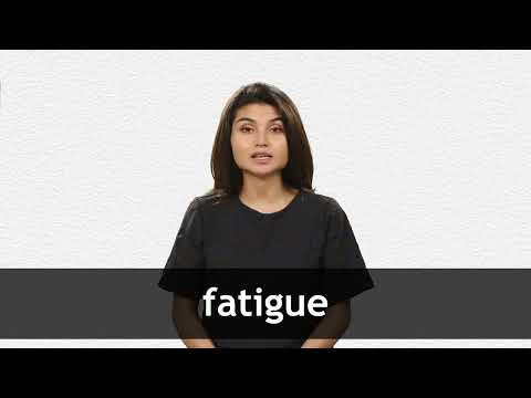 How to pronounce FATIGUE in American English