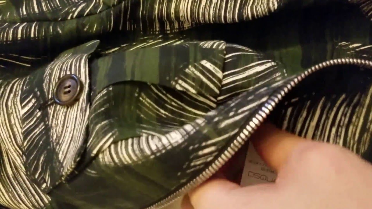 DSQUARED2 Leaf pattern Bomber jacket