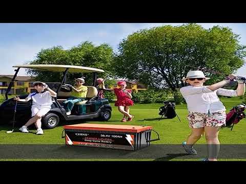 CHINS Bluetooth LiFePO4 Battery Smart 36V 100AH Lithium Battery Perfect for Golf Cart, Trolling Mot