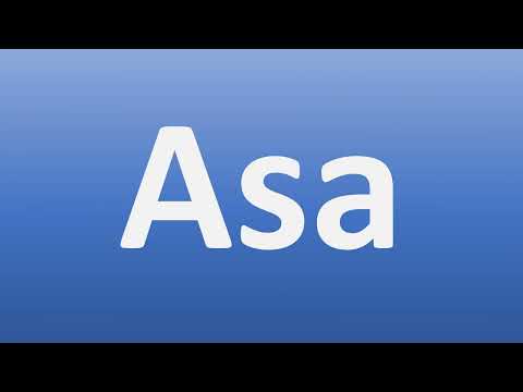 How to Pronounce Asa