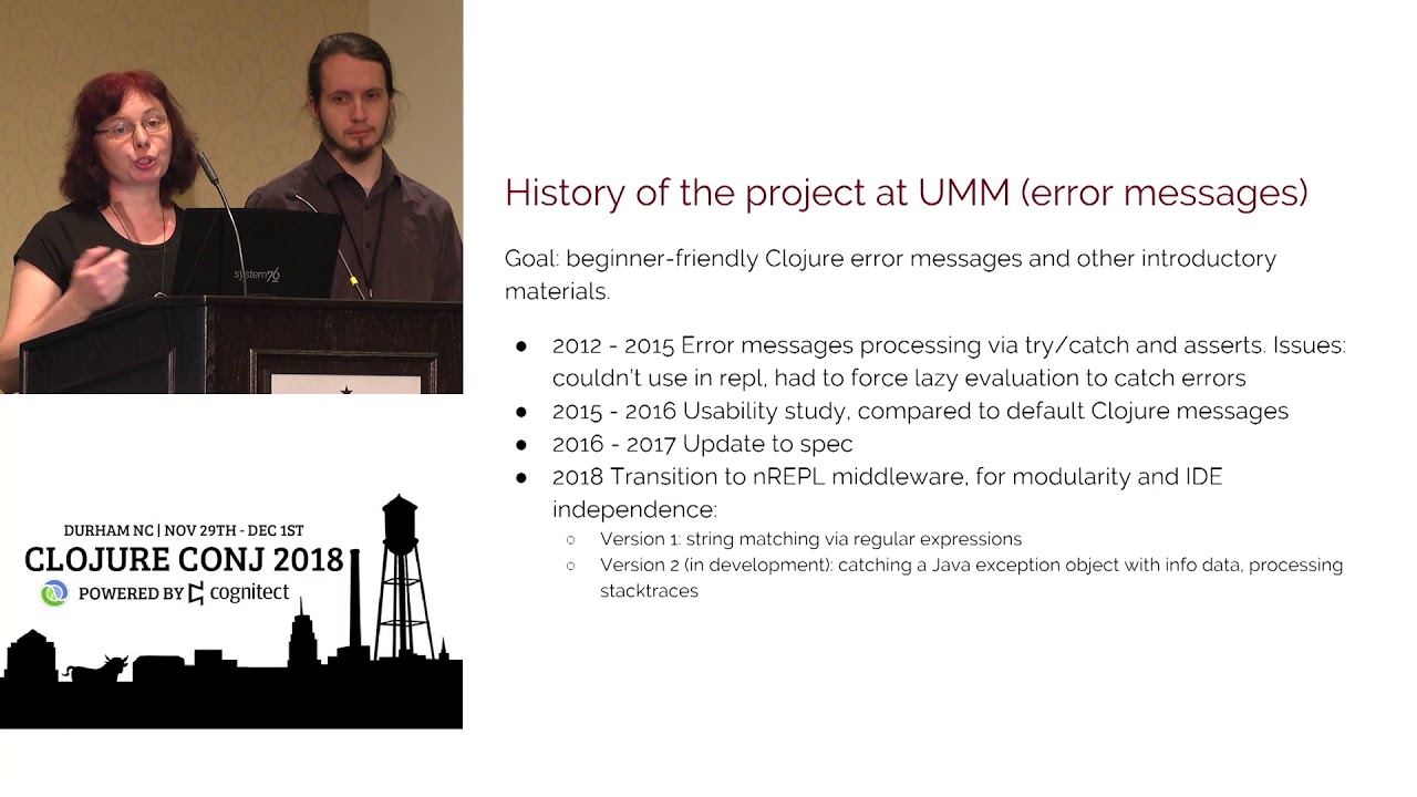 Babel: middleware for beginner-friendly error messages. - Elena Machkasova