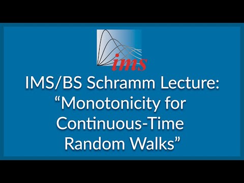 IMS/BS Schramm Lecture: "Monotonicity for Continuous-Time Random Walks" Russell Lyons