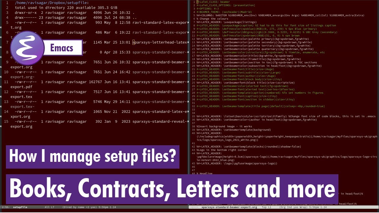 Org-mode - How I manage my setup files?