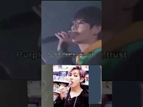 BTS Kim Taehyung / V explain the meaning of i purple you ๐
