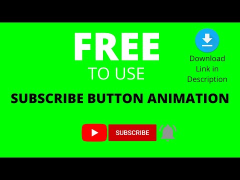 #02 YouTube Subscribe Bell Icon Green Screen Animation