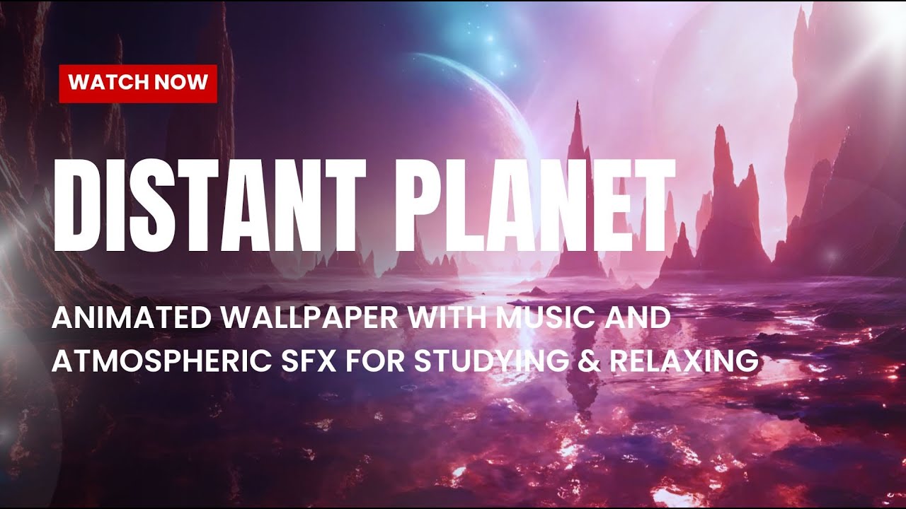 Sci-Fi Planet Loop | Animated Wallpaper with Music for Studying & Relaxing