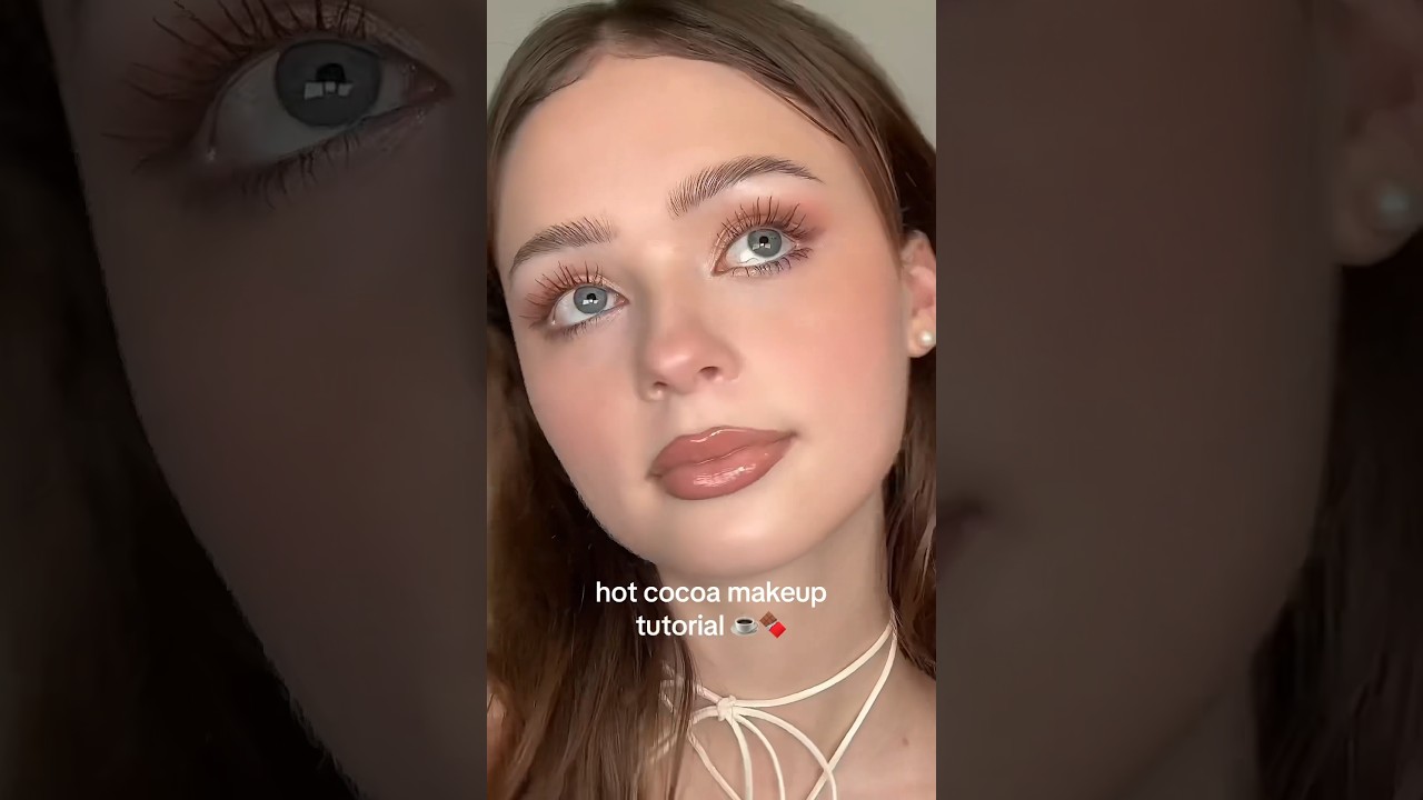 the PERFECT fall/ autumn makeup ☕️🍫 #trending #makeup #tutorial #makeuptutorial #youtube #shorts