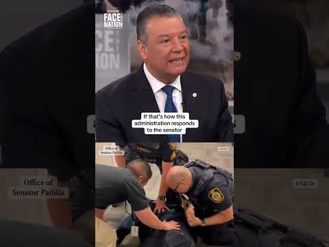 Alex Padilla on being forced out of a Kristi Noem DHS press conference #shorts