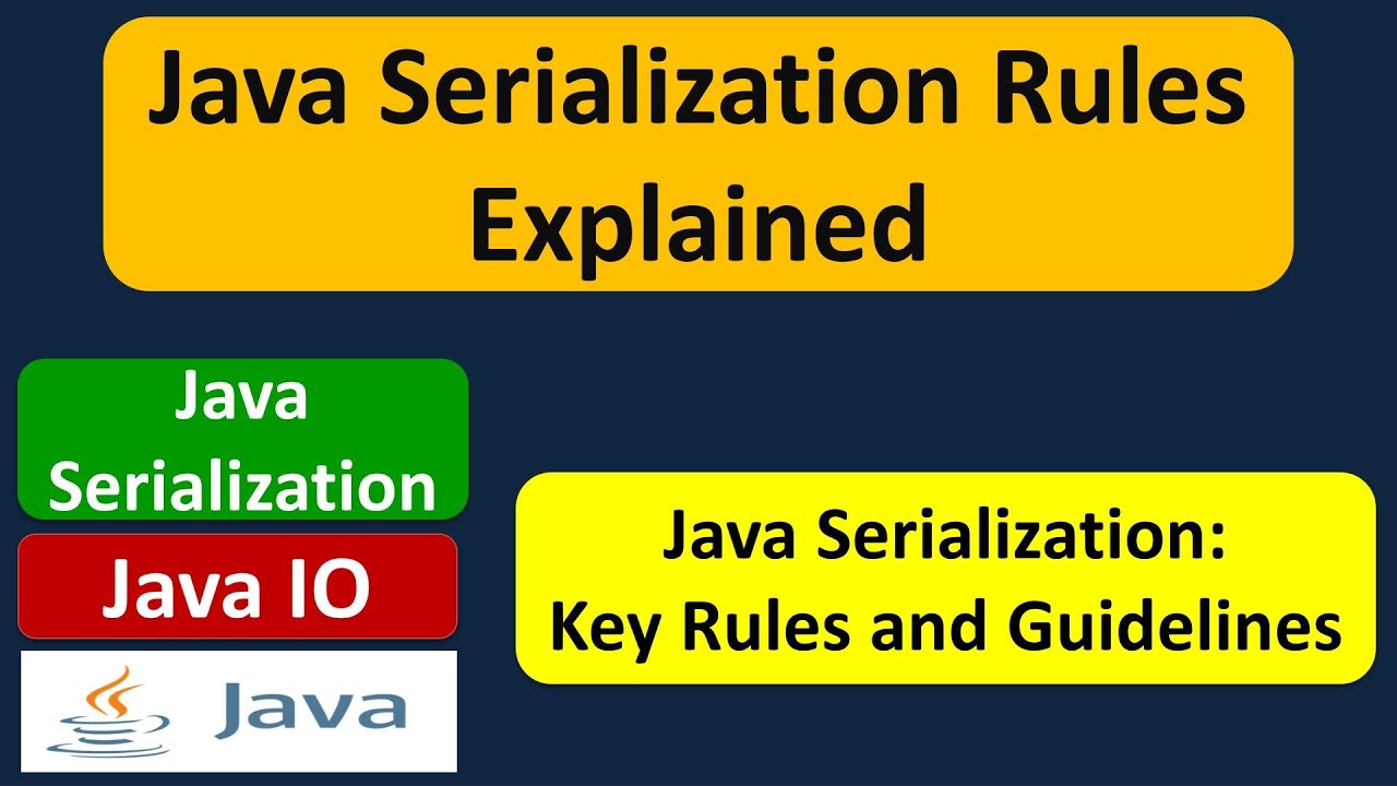 Java Serialization Rules Explained | Java IO | Java Tutorial