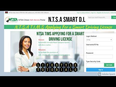 N.T.S.A  Applying For a Smart Driving License [ NTSA TIMS Smart Driving License Citizen Self Portal]