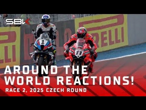 Broadcasters LOSE IT Over Most Race 2's Last-Lap Showdown! 🤯 | 2025 #CzechWorldSBK 🇨🇿 #sports #bike
