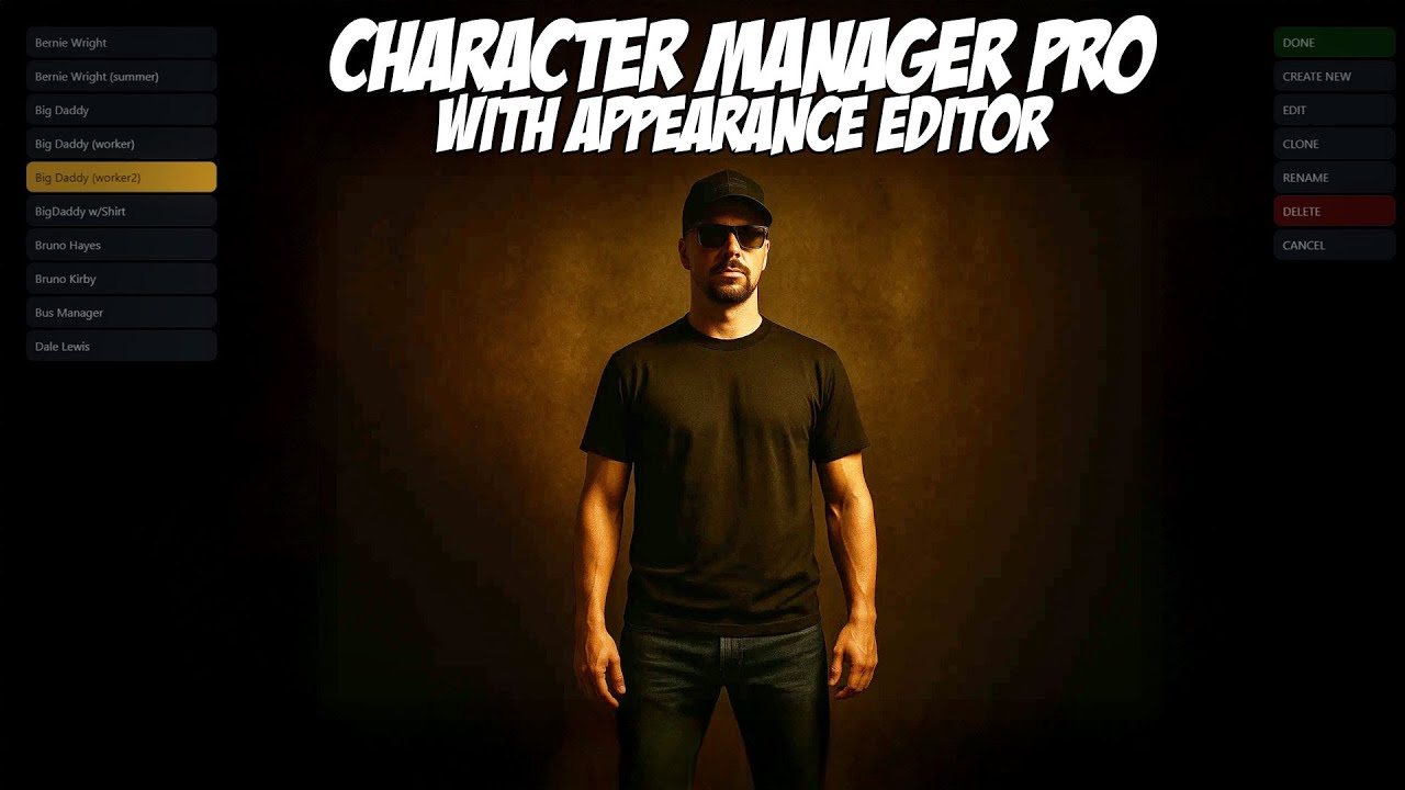 FiveM Scripts: Character Manager PRO 3 | BigDaddyScripts.com